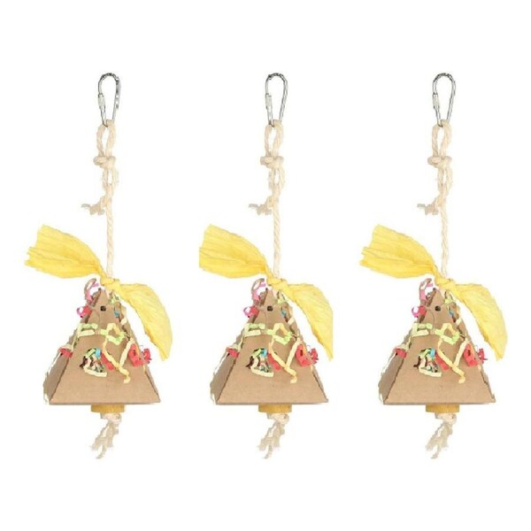 3x Nature Island Hanging Pyramid Favor Box Bird Pet Cage Interactive ...