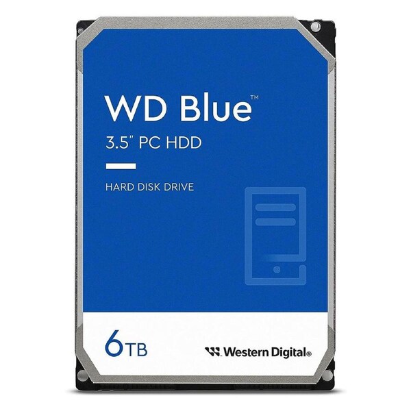 Western Digital WD Blue 6TB 3.5' HDD SATA 6Gb/s 5400RPM 256MB Cache CMR Tech 2yrs Wty | Woolworths