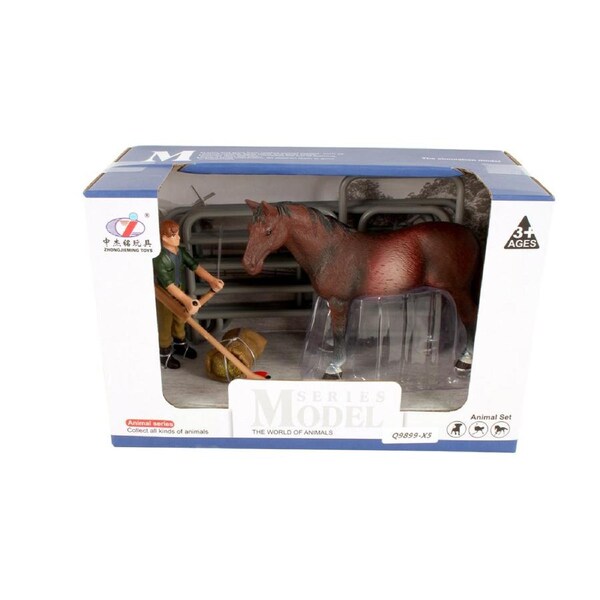 Toys For Fun Horse & Farmer Farm Play Set Kids/Children Animal Toy 3y ...