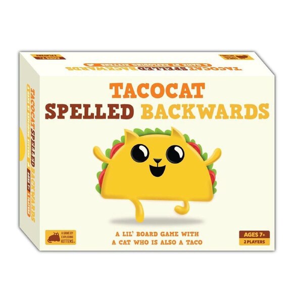 Exploding Kittens Tacocat Spelled Backwards Party Board Game Kids ...