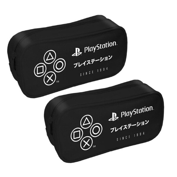 2x Playstation Gaming Pencil/stationery Case Video Game Themed School ...