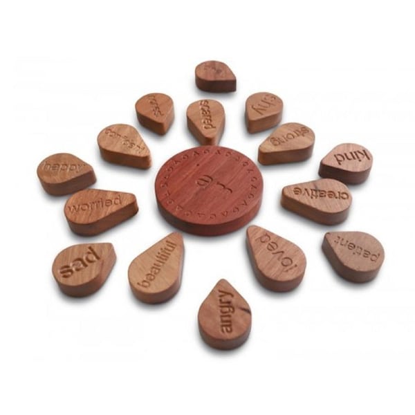 16pc In-wood I am Mandala Emotions Kids/Children Fun Play Wooden Puzzle ...