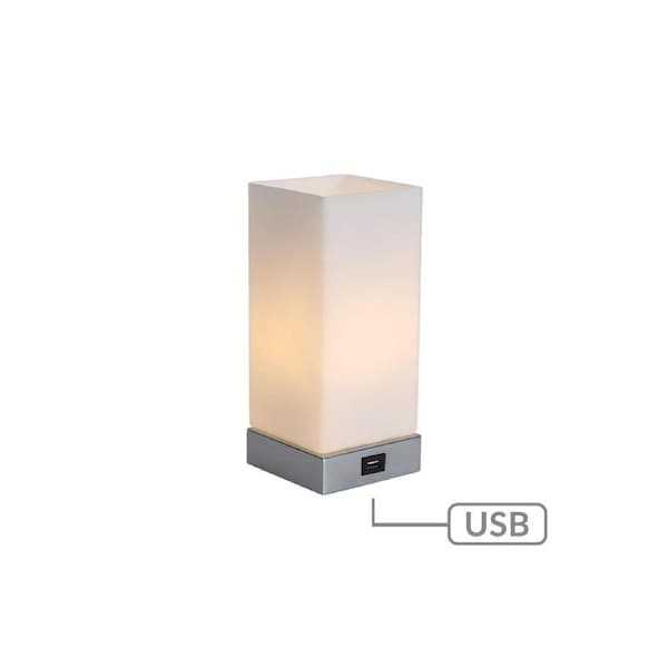 Jessica Rectangle Touch Lamp with USB Port | Woolworths