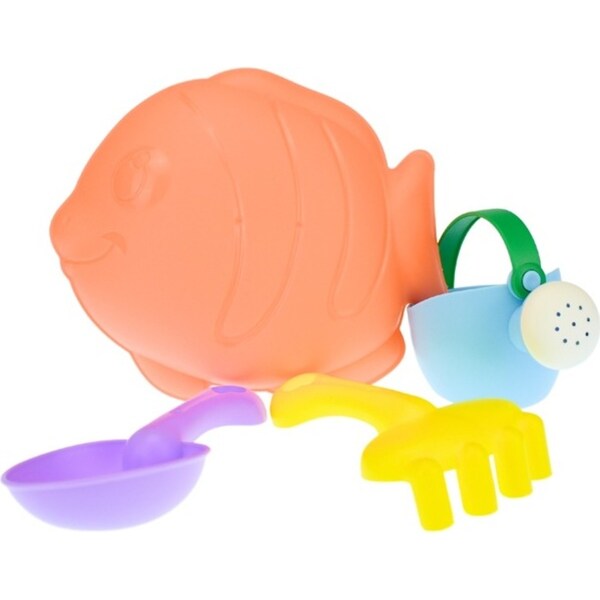 4pc Kaper Kidz Fish Beach Sand Pit Kids/Children Toy Outdoor Play Fun ...