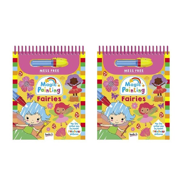 2x Bookoli Magic Painting Fairies Kids/Children Colouring Activity Book ...