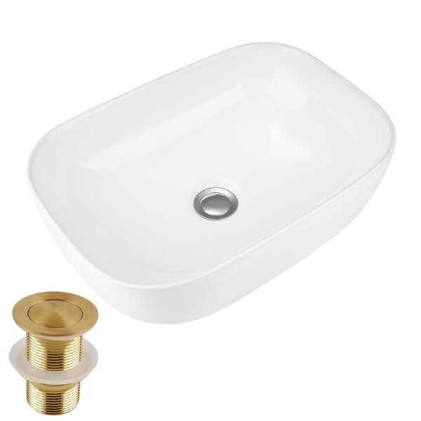 ACA 46x32CM Ceramic Bathroom Basin Sink Vanity Above Counter Basins ...