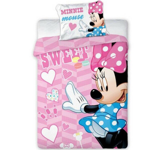 Disney Minnie Mouse Sweet Cotton Quilt Cover Set Toddler Bed Size ...