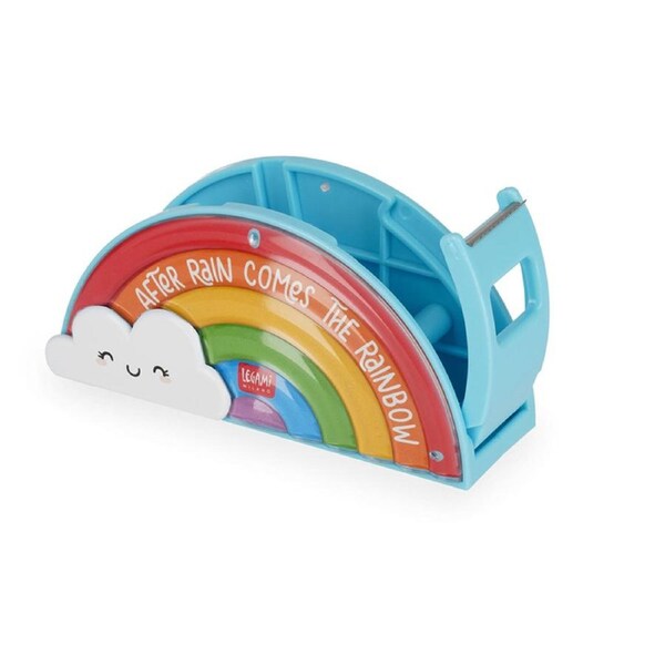Legami Follow The Rainbow Tape Dispenser w/ 22mm Adhesive Roll School ...