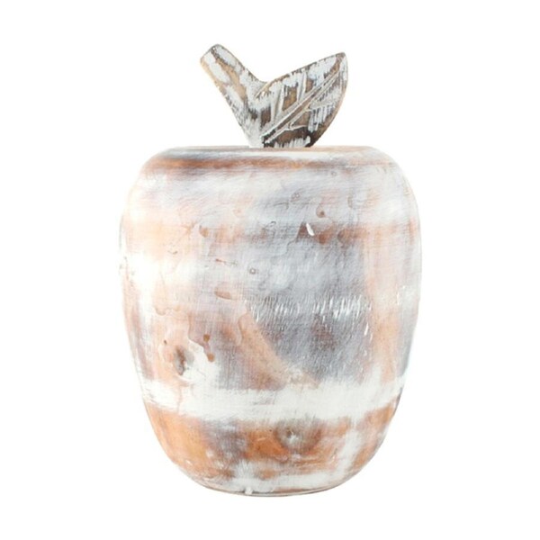 Maine & Crawford Cyrus Pine Wood 15cm Apple Figurine Sculpture Decor ...