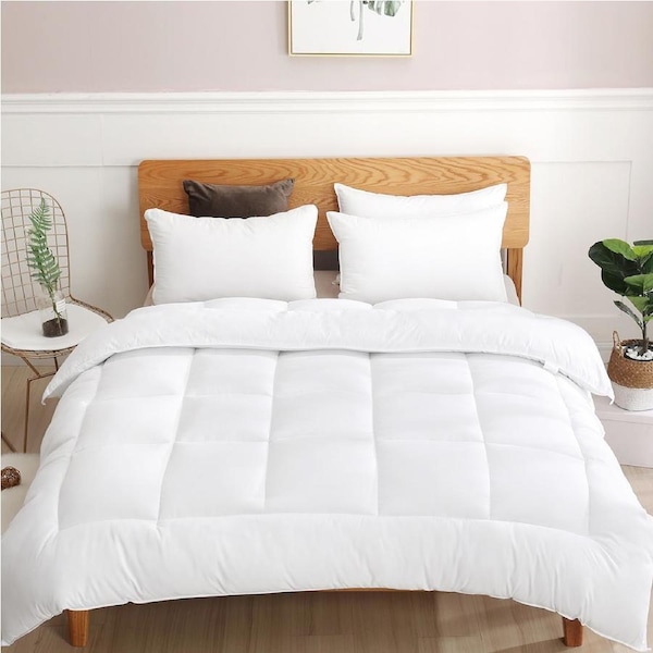 400GSM Winter Microfibre Quilt / Doona For All Bed Sizes Double ...