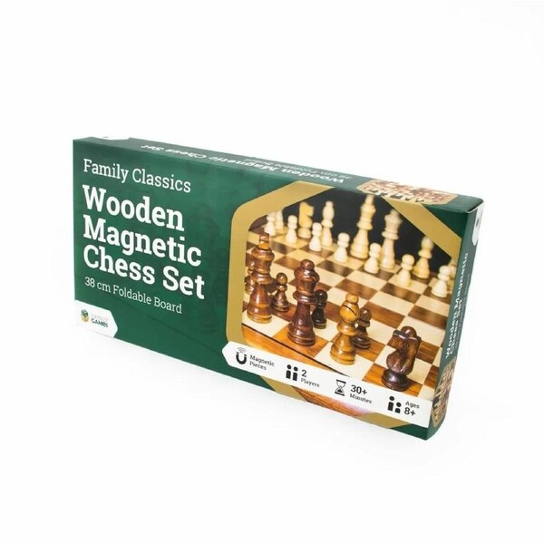 LPG Wooden Magnetic 38cm Chess Set Board Game | Woolworths