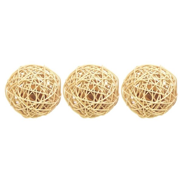 3x Rosewood Wooden Wobble Ball Hamster/Ferret Pet Fun Exercise Toy ...