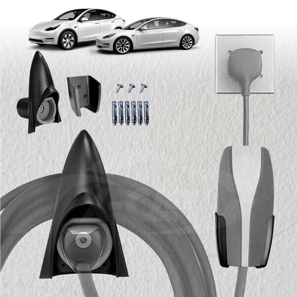 Rocket Style Charger Holder for Tesla Model Y/3/S/X Charging Cable ...