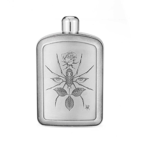 Royal Selangor Vu Noir Spider Hip Flask (15cl) (LE) - New | Woolworths