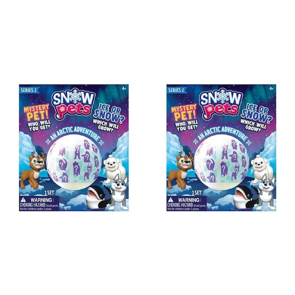 2x Be Amazing Toys Series-2 Snow Pets Mystery Toy Surprise Figure Play ...