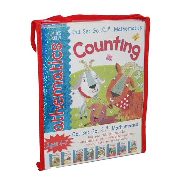 8pc Miles Kelly Get Set Go Mathematics Kids Reading Learning Picture ...