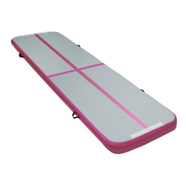 3M Air Track Gymnastics Tumbling Exercise Yoga Mat Inflatable Pink ...