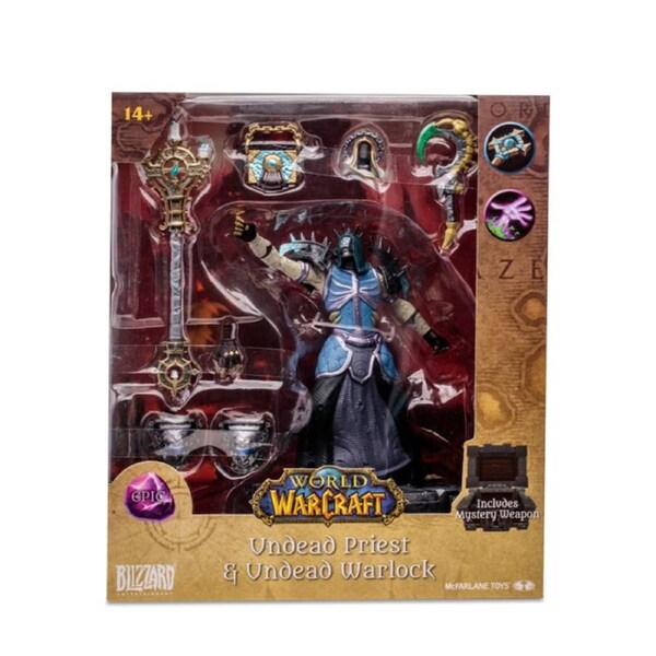 McFarlane World Of Warcraft Epic Undead Priest/Warlock 6 inch Figure ...