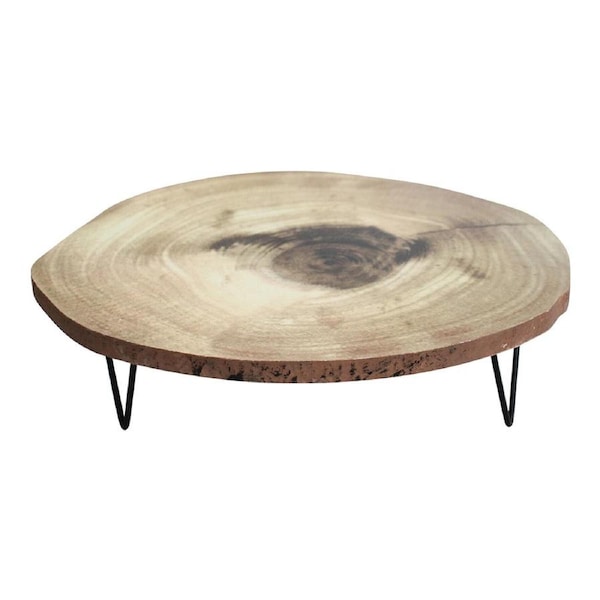 Wood Log 30x8.5cm Display Stand/Table Home Furniture Decor Round Small ...