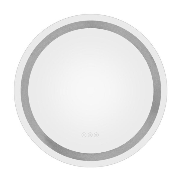 Bathroom Round Touch LED Light Anti-fog Makeup Mirror Wall Mount Decor ...