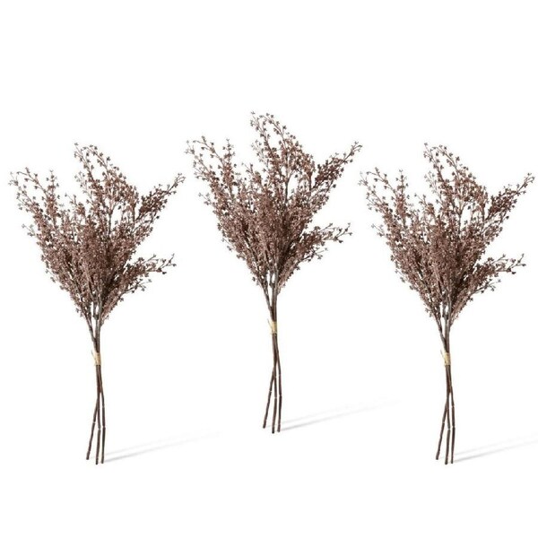 3x E Style 61cm Plastic Heather Decor Bundle Artifical Faux Flower ...