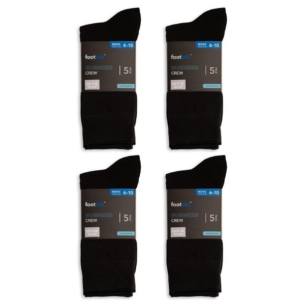 Mens 20 Pack Socks Business Crew | Woolworths