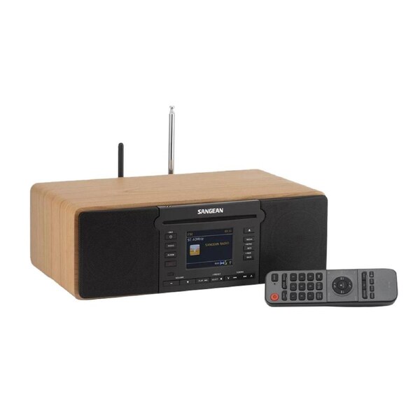 Sangean DDR66 Bluetooth/WiFi 36cm DAB+/FM All-In-One Radio w/ Remote ...