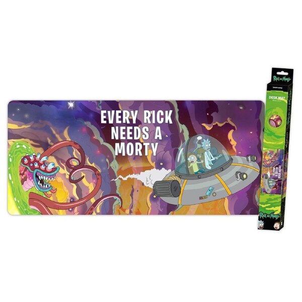 Rick and Morty Space Portal XXL Gaming Computer Desk Mat | Woolworths