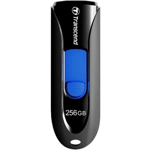 Transcend JetFlash 790 256 GB USB 3.1 Type A Flash Drive - Black - 90 ...
