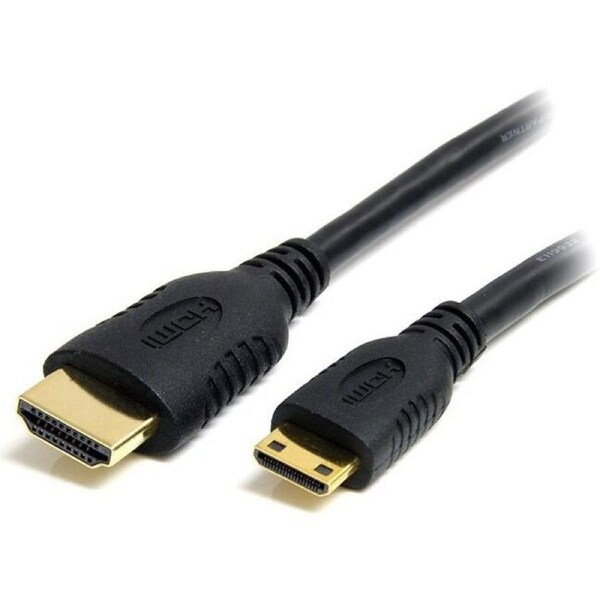 StarTech.com 1m Mini HDMI to HDMI Cable with Ethernet, 4K 30Hz High Speed Mini HDMI 1.4 (Type-C ...