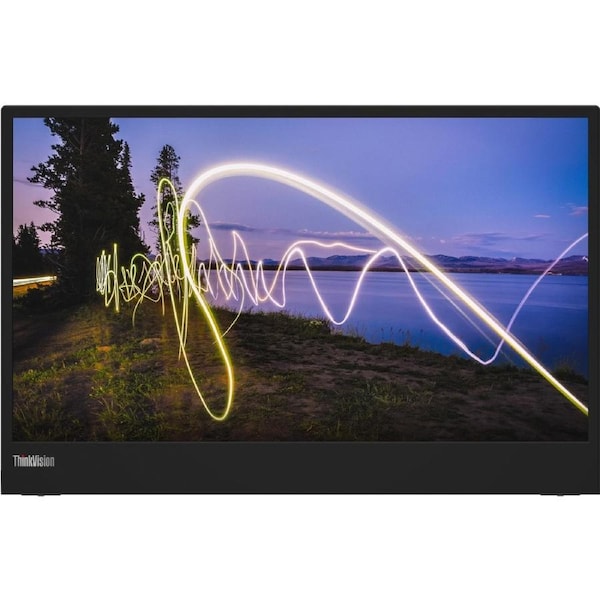 Lenovo ThinkVision M15 16" Class Full HD LCD Monitor - 16:9 - Raven ...