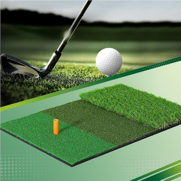 3-in-1 Everfit Golf Hitting Mat Portable Practice Training Aid | Woolworths