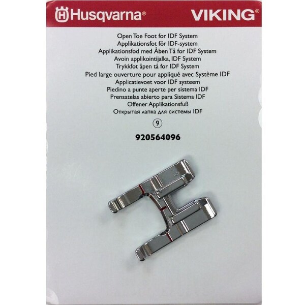 Husqvarna Viking Open Toe Applique Foot For IDF #9 | Woolworths