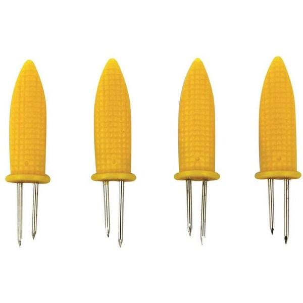 8pc Avanti Stainless Steel Corn Holders Corncob/Kernel Fork w/ Handle ...