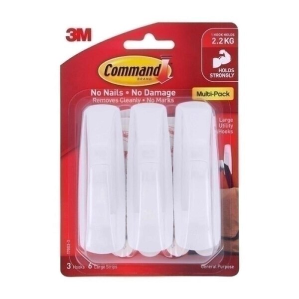 Command Hook 17003VP Large Pk3 | Woolworths