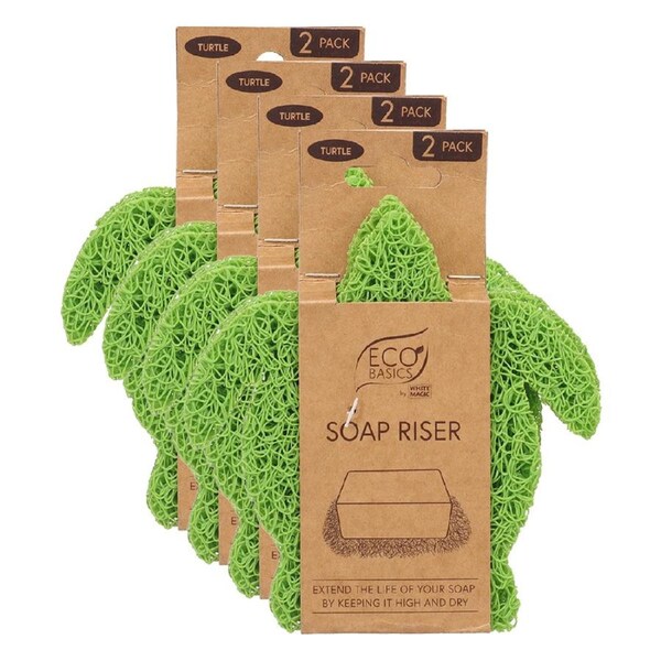 4x White Magic Eco Basics Turtle Soap Riser Elevator Holder Sink ...