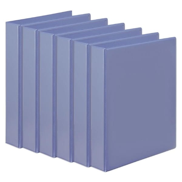 6x Marbig PP Clearview 2 D-Ring 38mm A4 Insert Binder File Paper Organiser PRPL | Woolworths