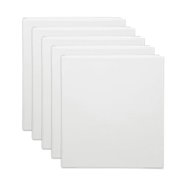 5x Marbig PP Clearview 2 D-Ring 38mm A4 Insert Binder File Paper ...