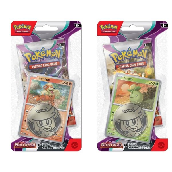 POKEMON TCG Scarlet & Violet Paldea Evolved Checklane Blisters (Pair ...