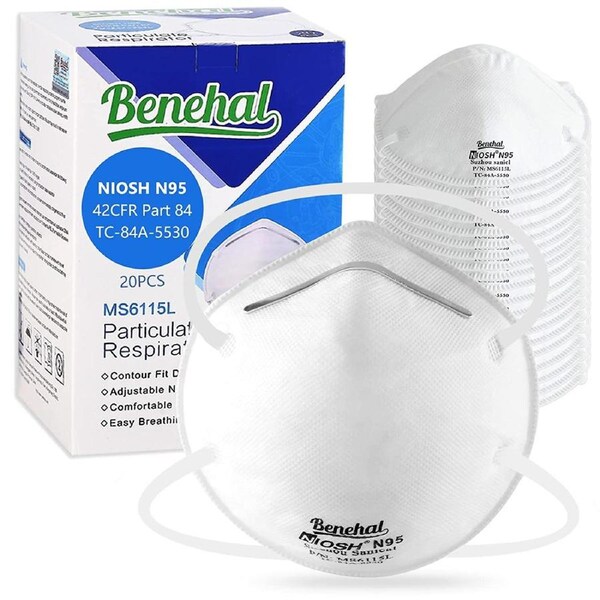 NIOSH N95 Disposable Particulate Respirator 20PC/Box AS/NZS approved ...