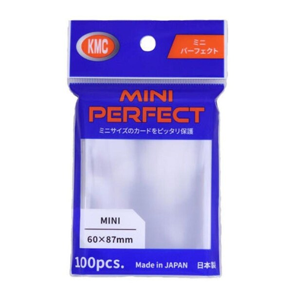 KMC 100ct PERFECT SIZE MINI 60x87mm CLEAR CARD SLEEVES | Woolworths