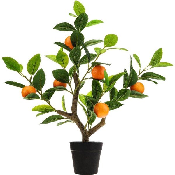 Realistic Artificial Orange Tree with Pot for Home & Office Decor ...