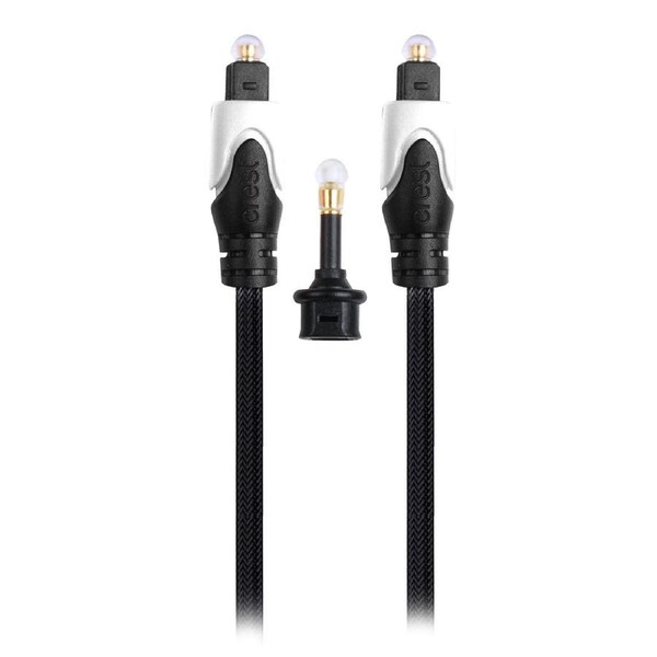 Crest 3m Digital Toslink Optical Audio Stereo Surround Sound Cable ...
