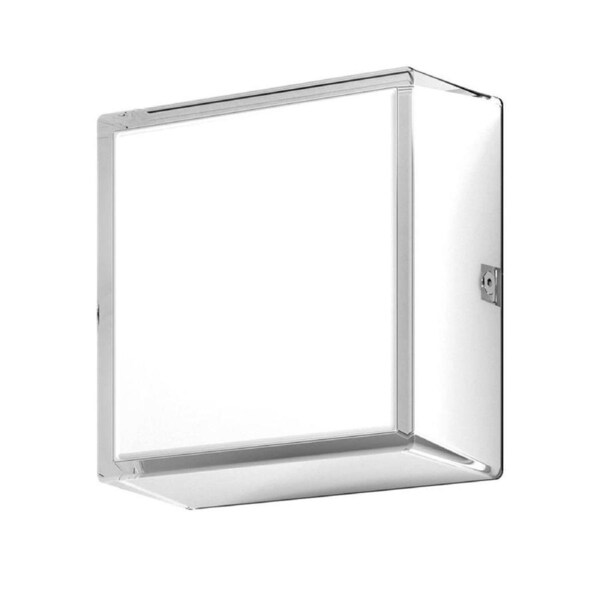 Cuba Square Exterior Wall Light Aluminium 5000K - 19881 | Woolworths