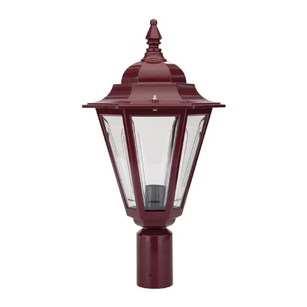 Turin Post Top H440mm Burgundy Aluminium - 15478 | Woolworths