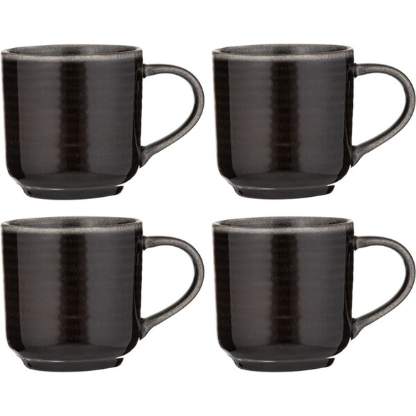 4PK Ladelle Melange Cornflower Stoneware 13cm/380ml Mug Coffee Cup ...