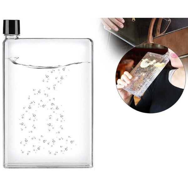 420ml A5 Paper Kettle Flat Pad Water Bottle Portable Book Drinks Cup Memobottle | Woolworths