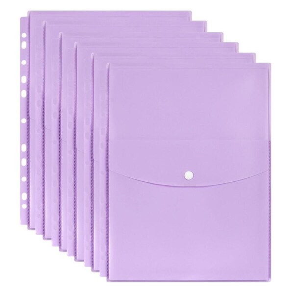 6PK Marbig Pastel Top Open A4 Ring Binder Wallet Pocket Stationery ...