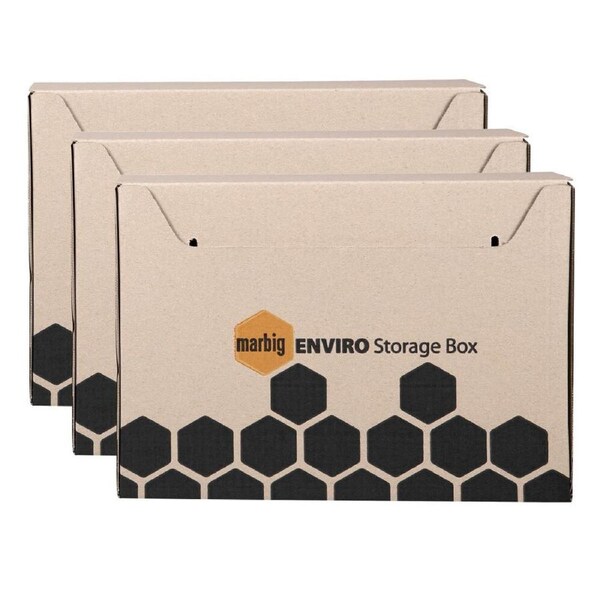 6pc Marbig Enviro Foolscap Size Document/File Storage Office Organiser ...