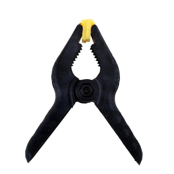 Clamp Spring Anti-Slip Nylon Handle Jaw Opening 45mm Length 90mm 12pc ...